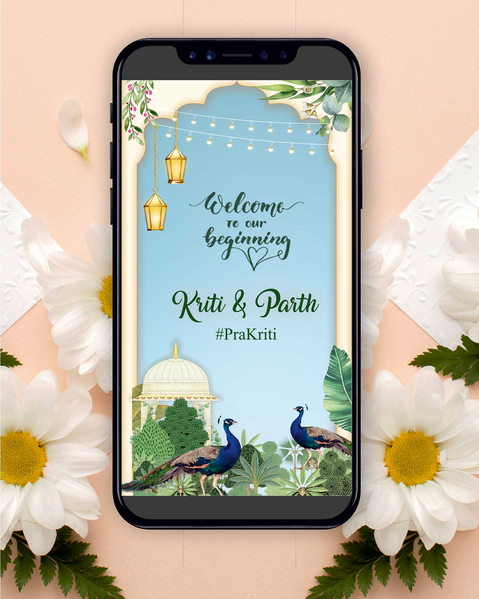 wedding ceremony einvite,shubhlagnameinvite,whatsapp invitation ...