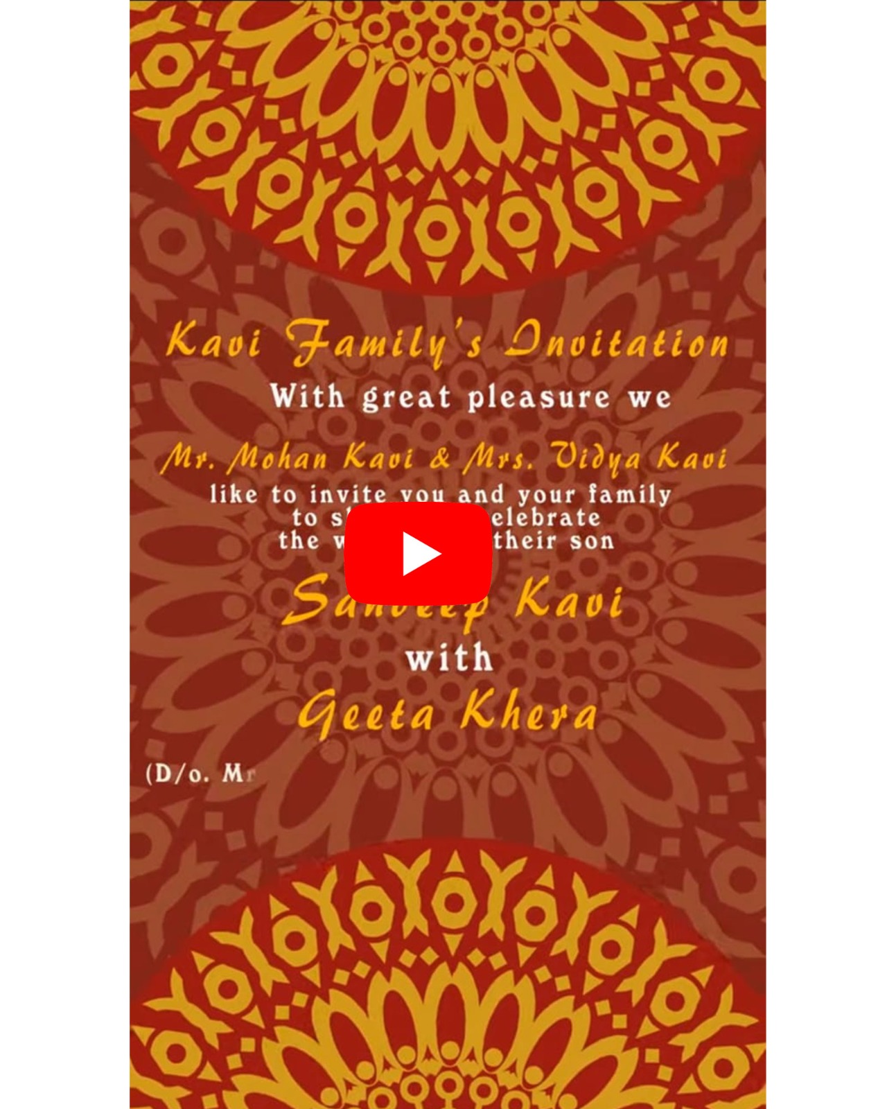 Red Traditional Theme Wedding & Save the Date Wedding E - invitation ...