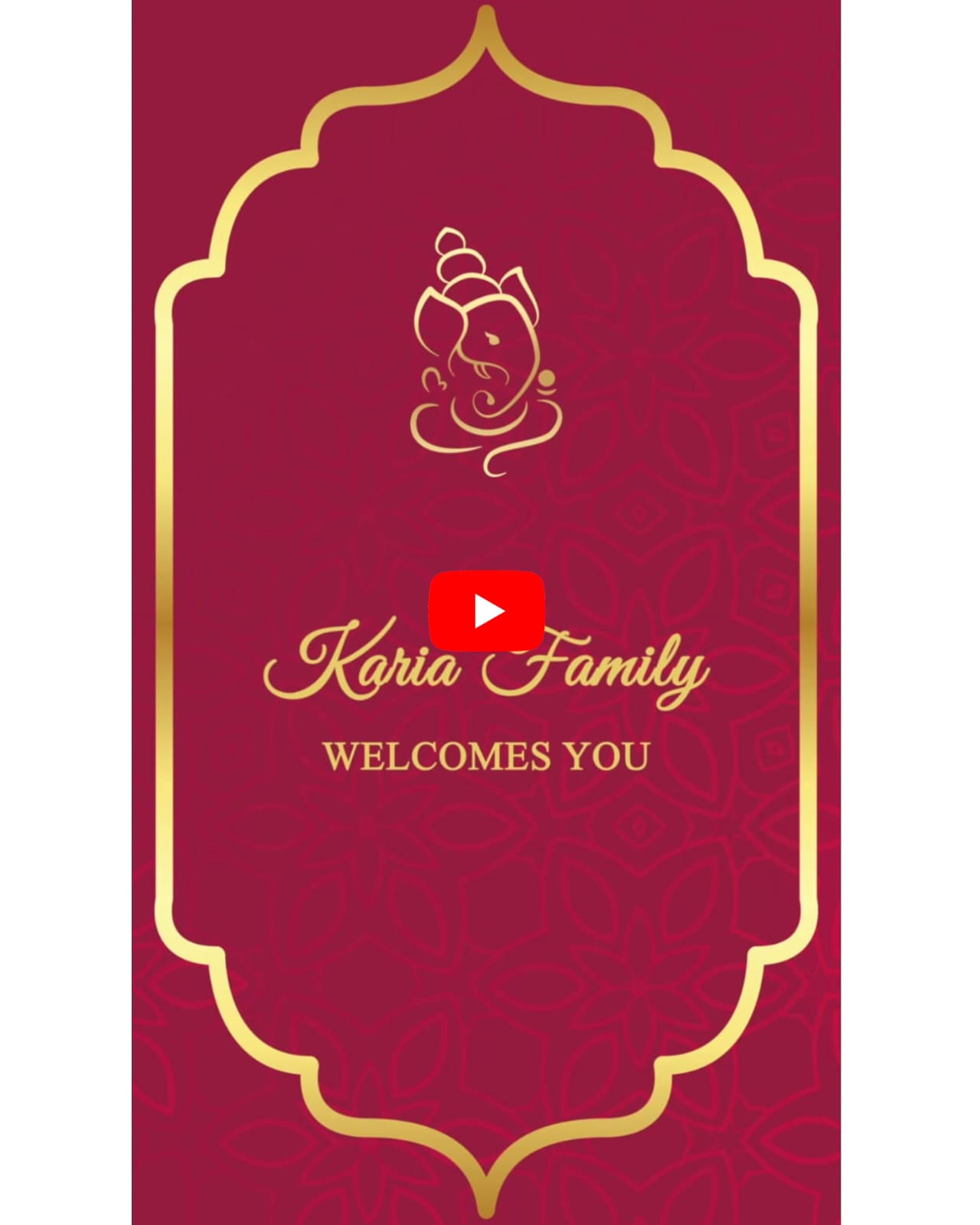 Wedding einvite video with personalised photos.