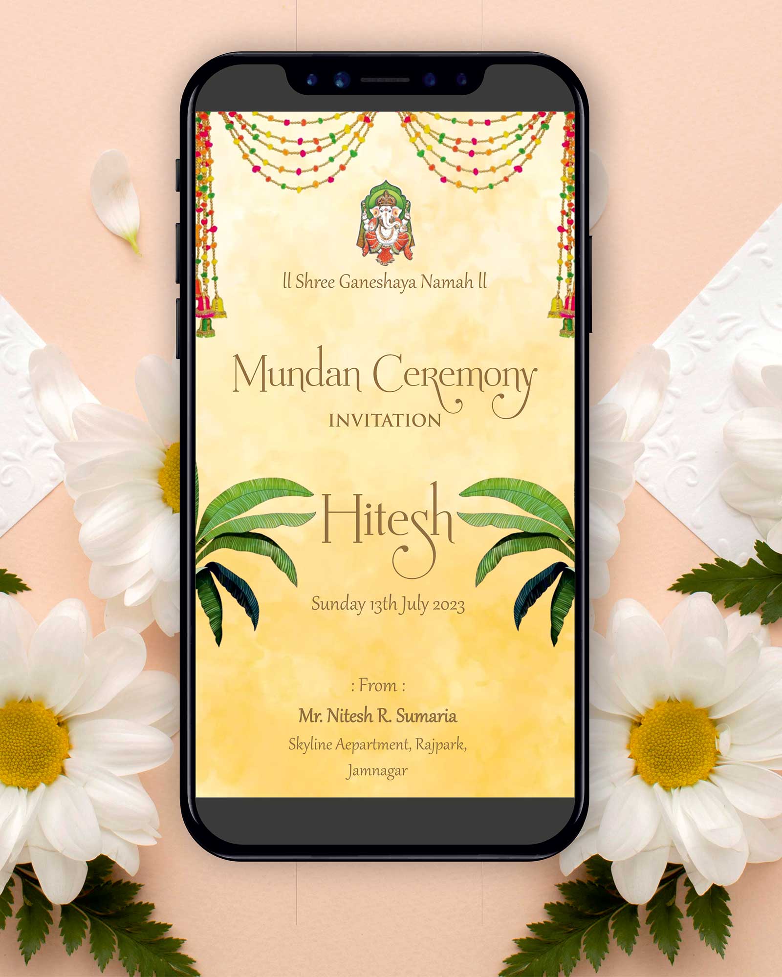 Turmeric Yellow Theme Mundav Invitation Video